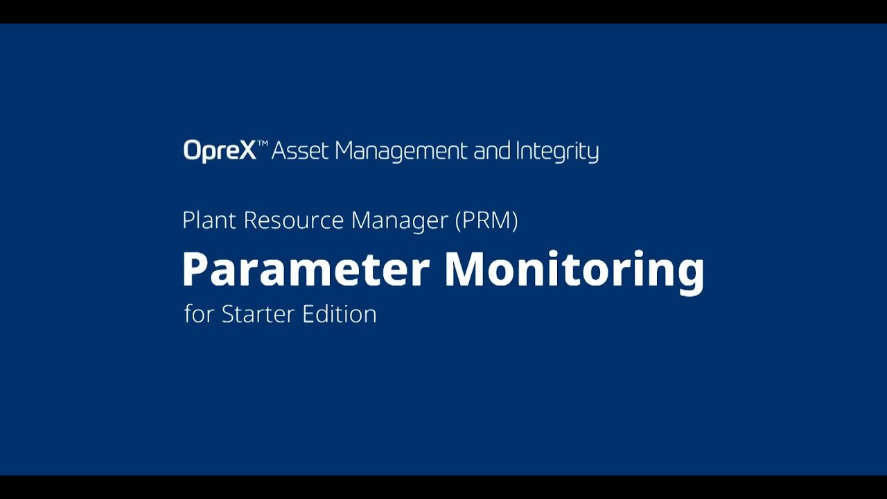 Yokogawa PRM application: Parameter Monitoring - YouTube