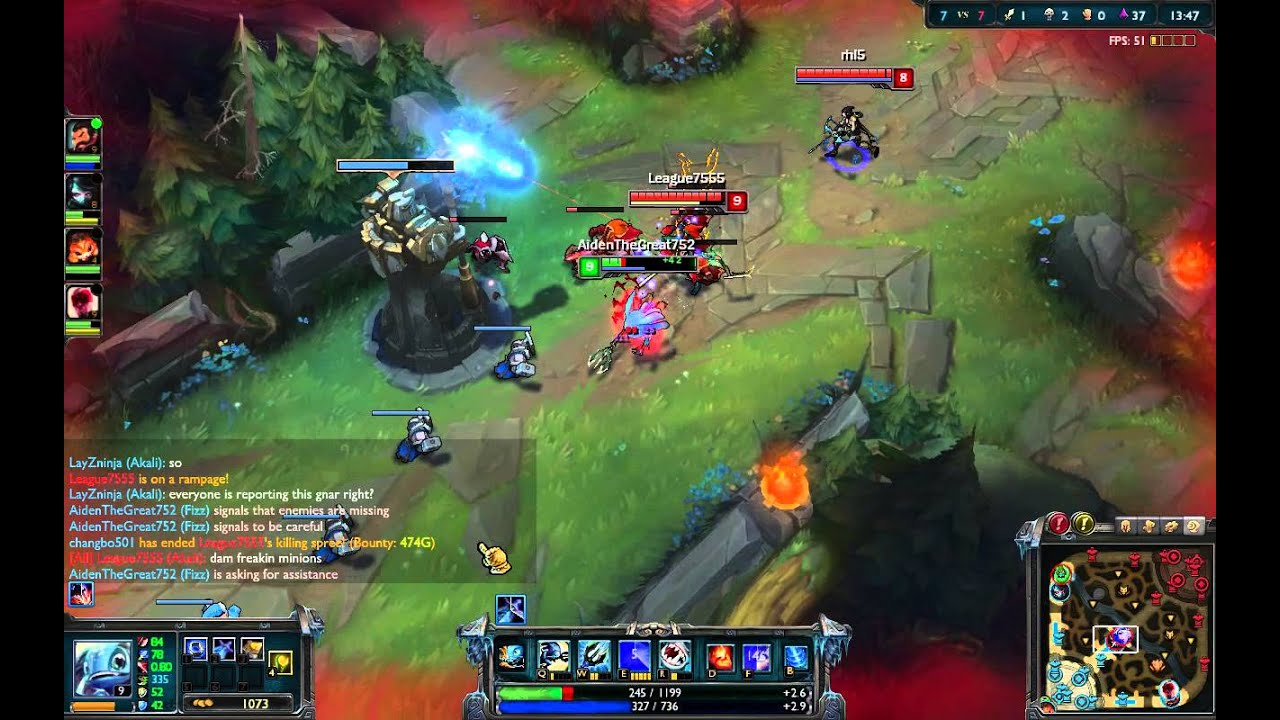 League of Legends - Fizz Gameplay (Victory) | I Gave My Friend A Penta ...