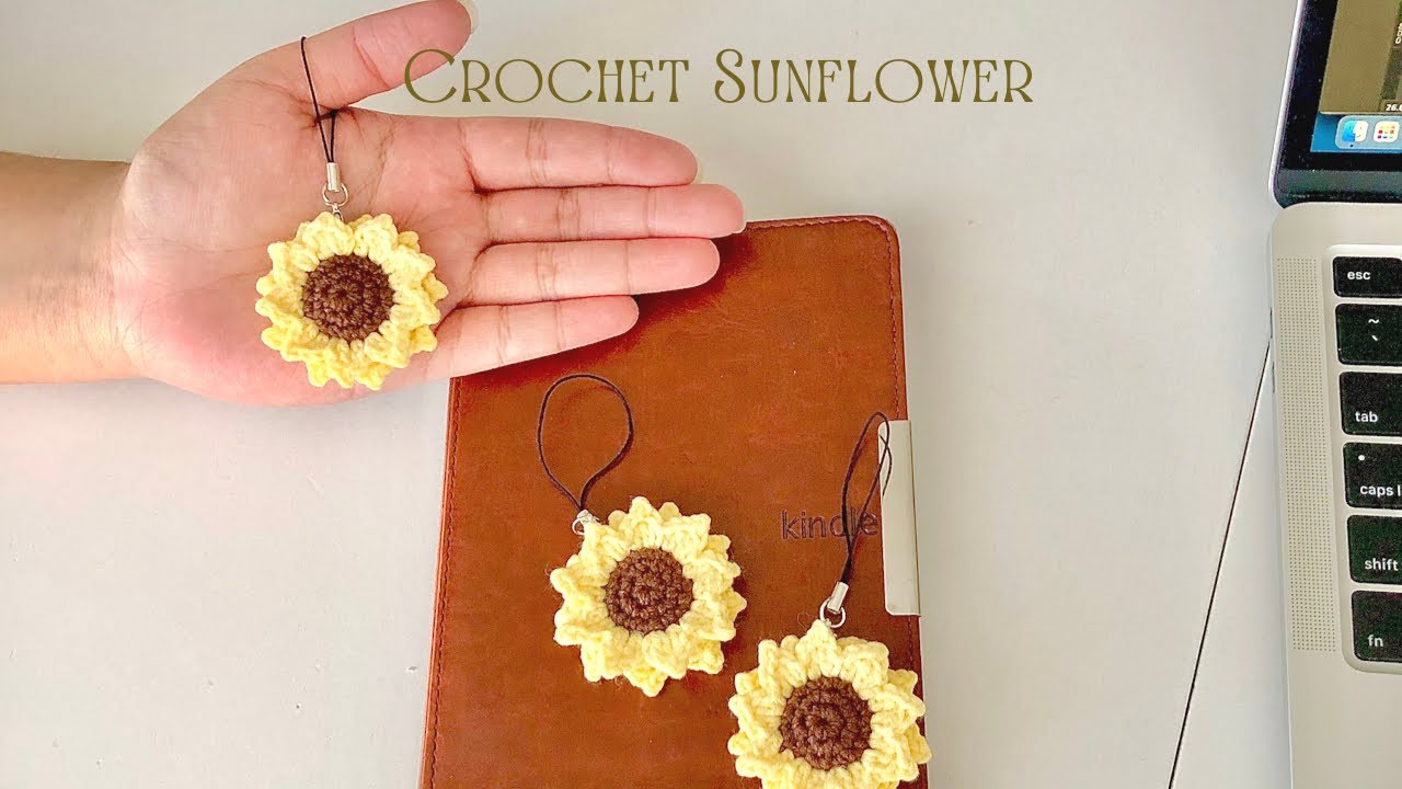 Crochet Sunflower Tutorial | How to crochet a sunflower ⁠ for beginners ...