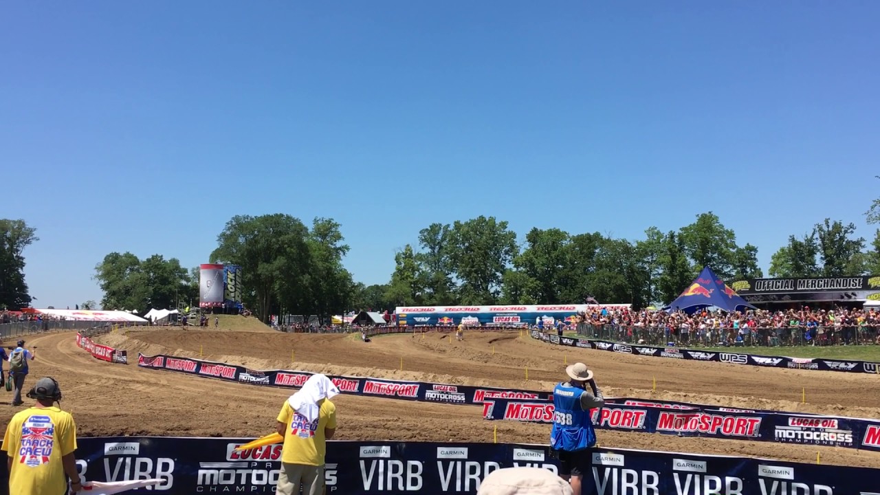 Cooper Webb HUGE CRASH at Red Bud 2017 450 moto 1 - YouTube