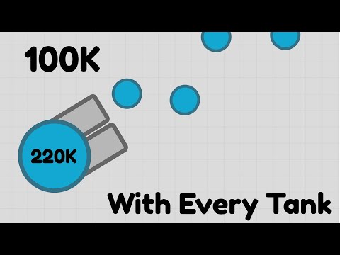 220K with a Tier-2 Tank - 100K with every tank in Diep.io Part 2 - YouTube