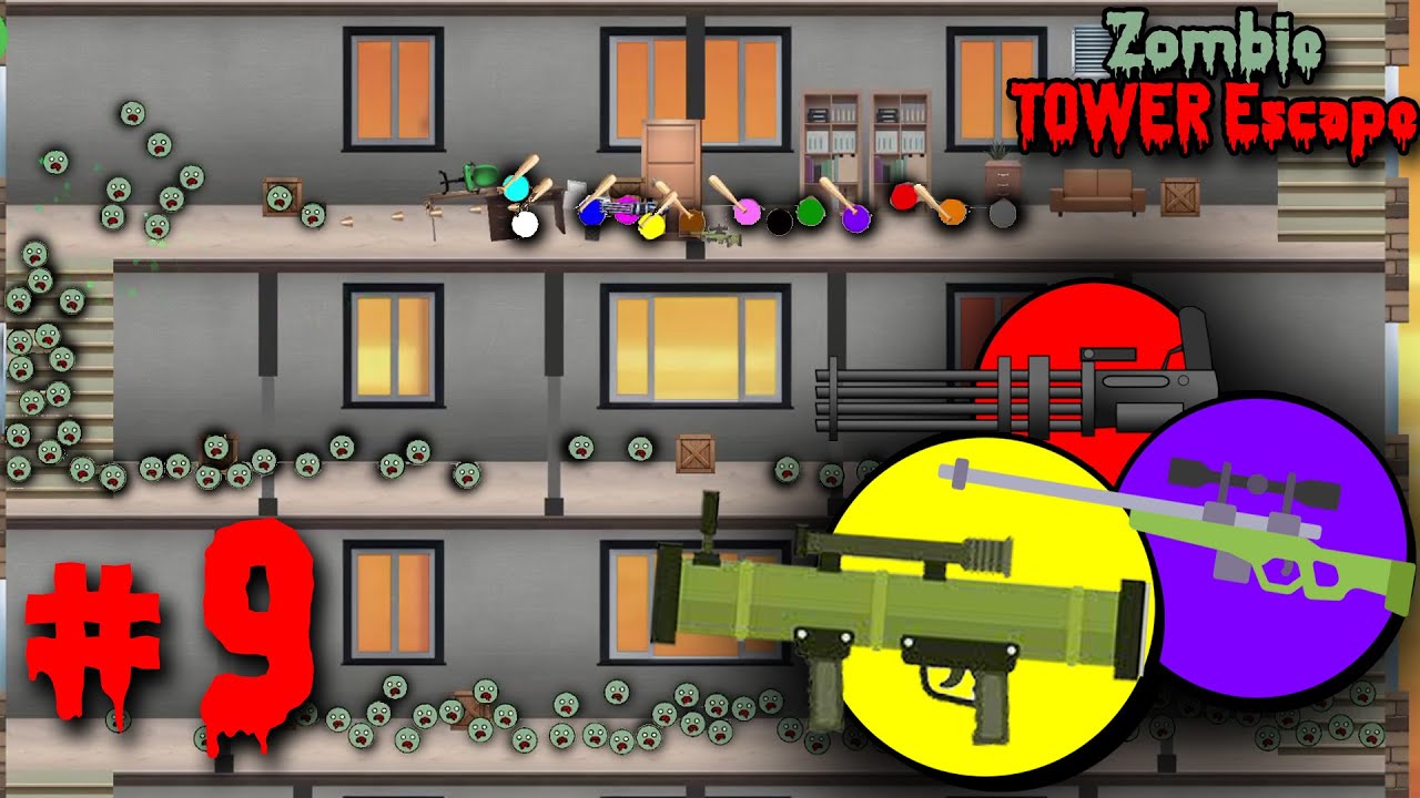 ZOMBIE TOWER ESCAPE | Day 9 - YouTube