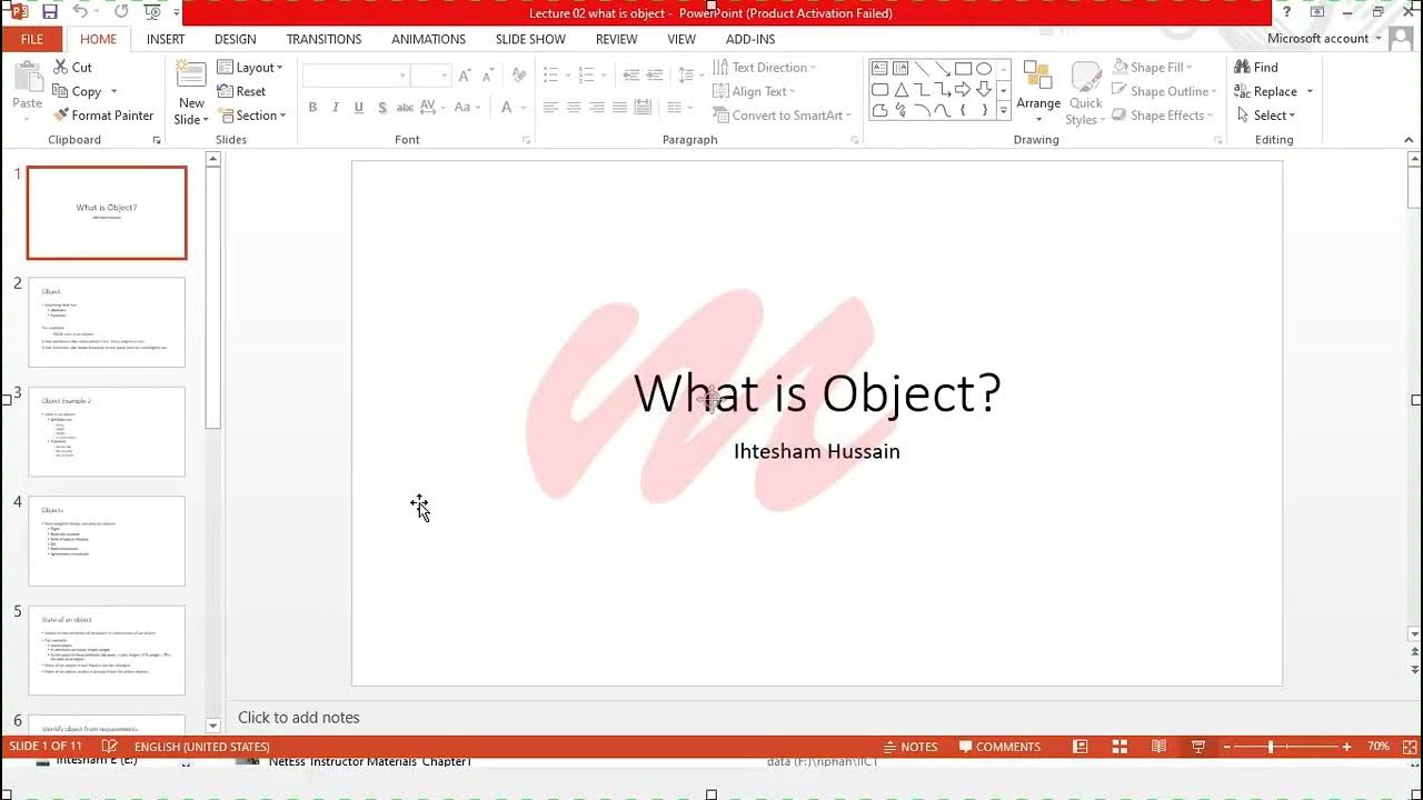 Lecture 01 | Object Oriented Programming | classes and Objects - YouTube
