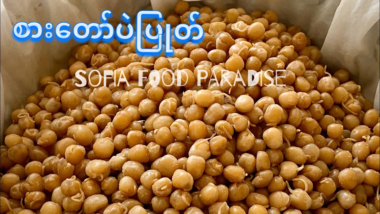 စားတော်ပဲပြုတ် How to Make Boiled White Peas - YouTube