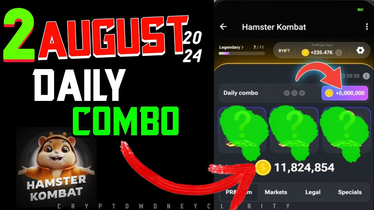 2 August DAILY COMBO Hamster Kombat || Today's 2 August Daily COMBO ...