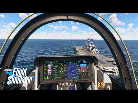 F-35B Realistic VTOL Carrier Landing | 4K 60FPS Ultra Graphics Microsoft Flight Simulator