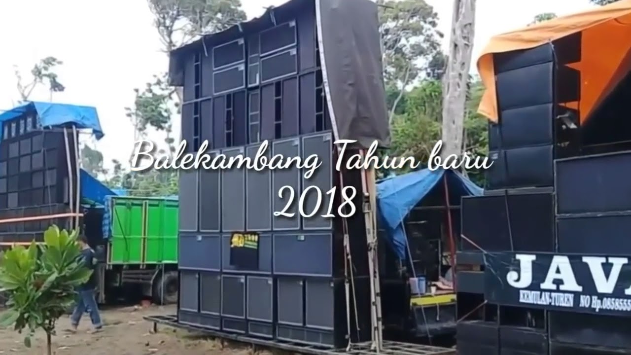 Pesta Sound system di Pantai Balekambang menyambut tahun baru 2018 ...