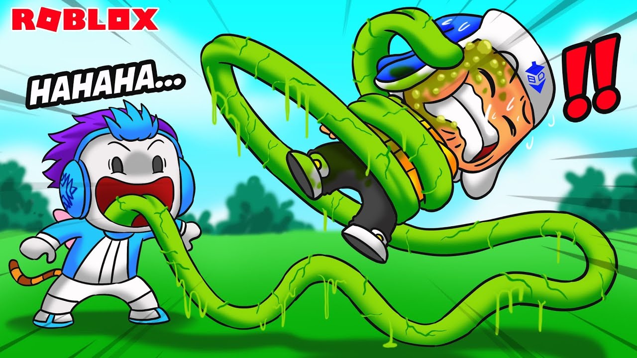 BABY DEL PUNYA KEKUATAN LIDAH PANJANG DAN BERACVN DI ROBLOX!! - YouTube