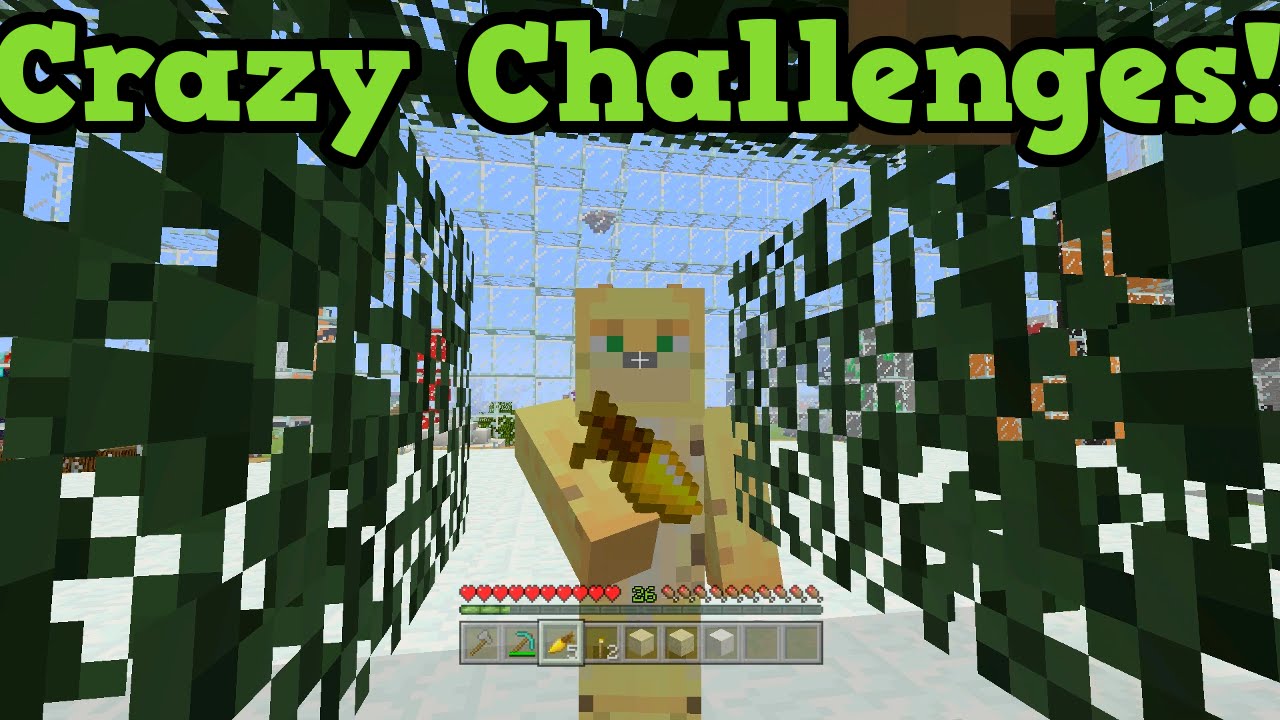Minecraft Xbox 360 / PS3 5 Crazy Challenges - YouTube