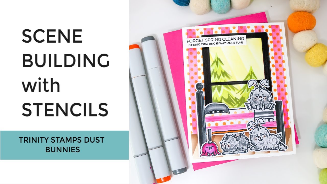 Easy Scene Building with Stencils | Handmade Cards - YouTube