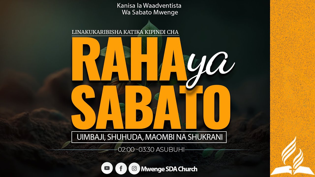 🔴#LIVE Raha ya Sabato - Shule ya Sabato || 08.03.2025 || Mwenge SDA ...