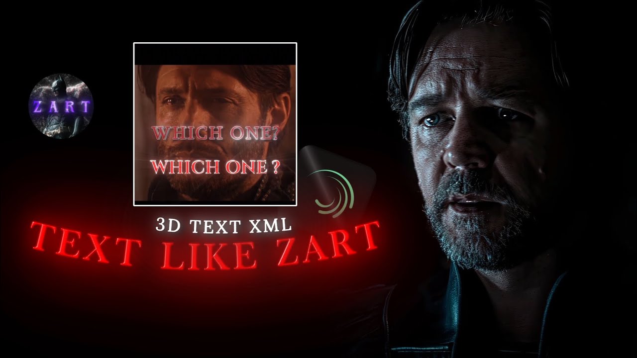 Ae inspired 3D Text Like @zartedits | Alight motion 3D Text Xml - YouTube