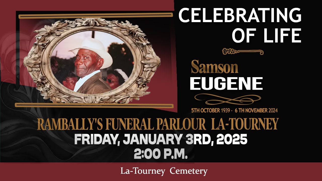 Burial Service for the Life of Samson Eugene - YouTube