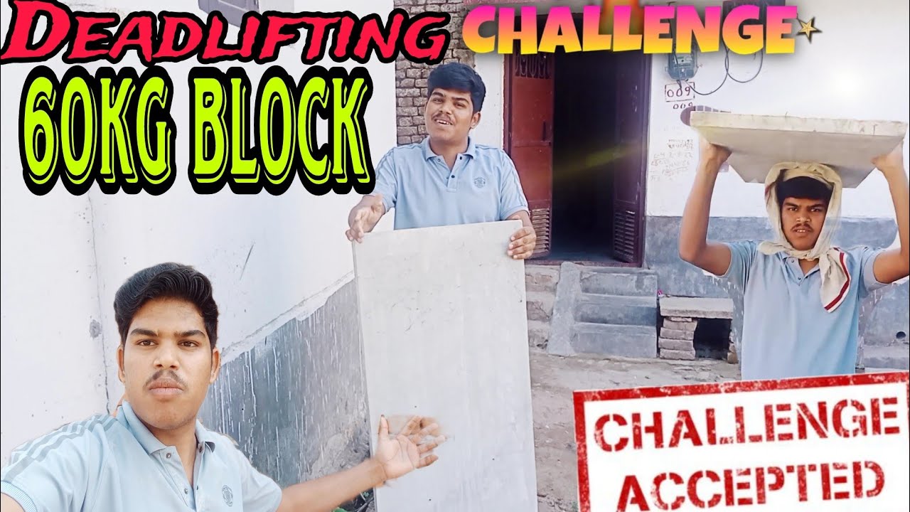 carrying a heavy block on the head#deadlift #workout #zym #challenge # ...