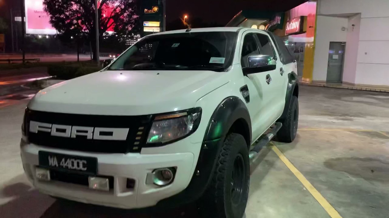 Ford Ranger T6 convert T7 with Mustang Headlight Malaysia - YouTube