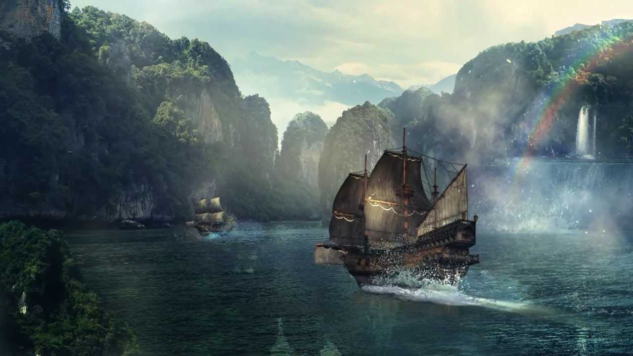 Calm sea animation - YouTube