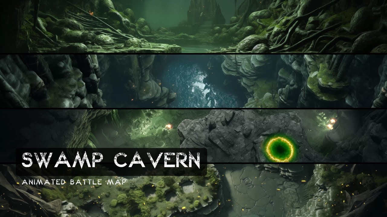 D&D | Swamp Cavern Trailer | Animated Battle Maps - YouTube