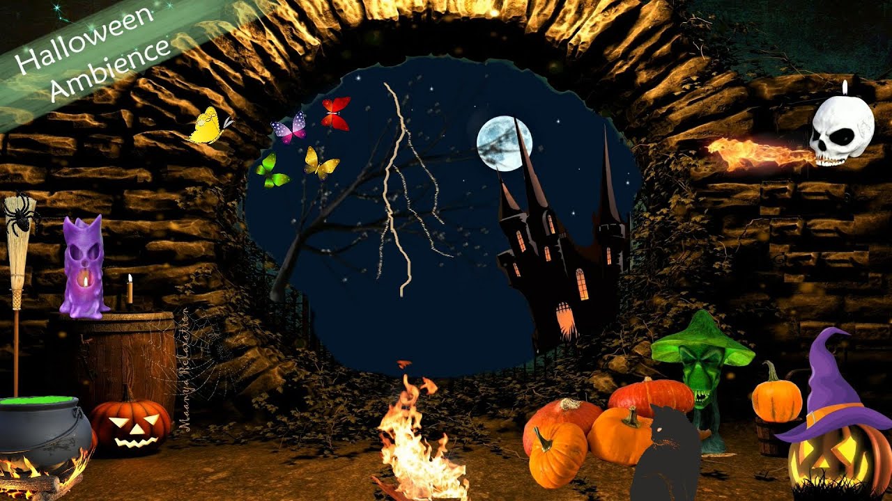 Eerie Halloween Ambience | Cauldron Sound, Witch Sounds, Knocking on ...