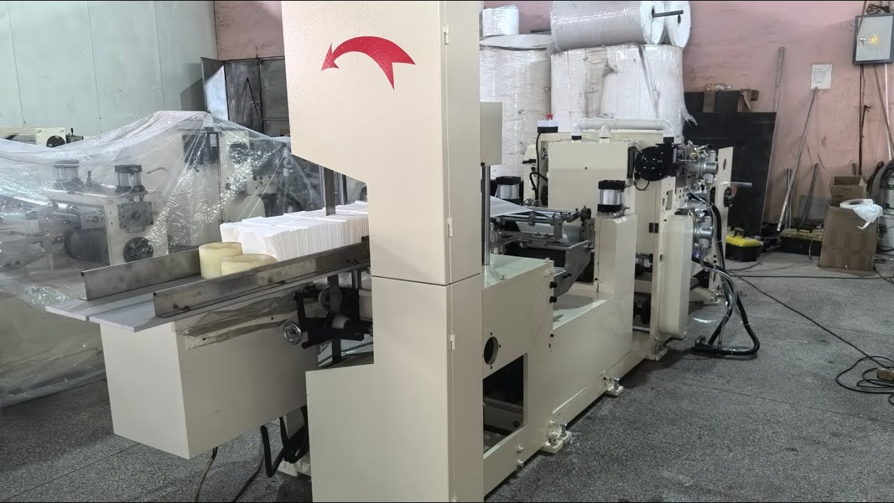 Factory Price Napkin Paper Making Machine - YouTube