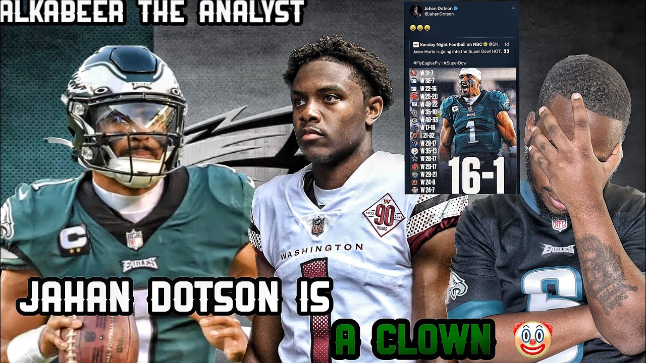 Commanders Jahan Dotson clown Jalen Hurts only lost this season… - YouTube