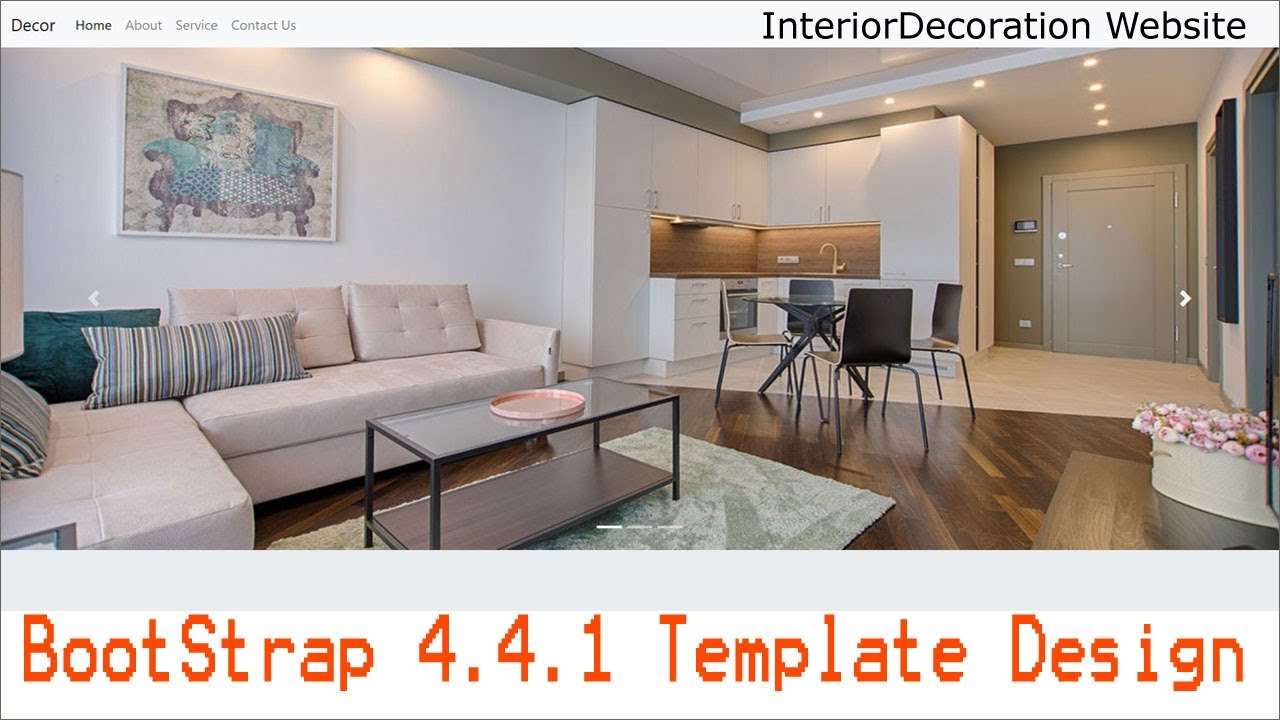 How to make website in Bootstrap 4.4.1 ? Webpage Design 2020 - YouTube