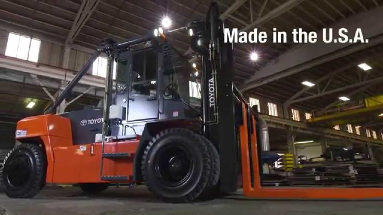 Toyota High-Capacity Diesel THD Forklift - YouTube