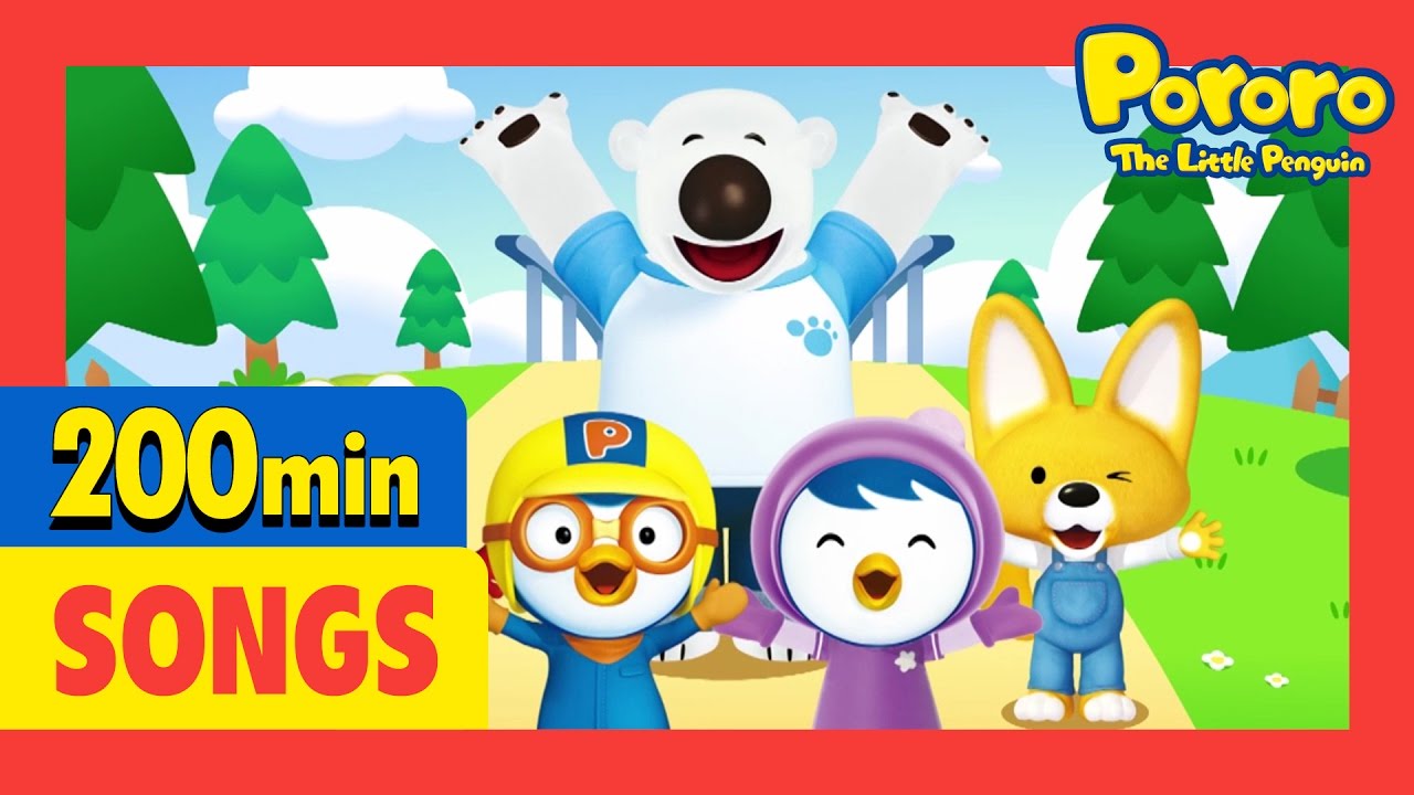 Five Little monkey and more | Nursery Rhymes | Pororo | The Little Bus ...