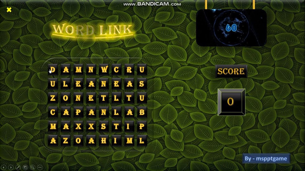 BlueJ | Word Linking Game [MS POWERPOINT] | Transistor World - YouTube