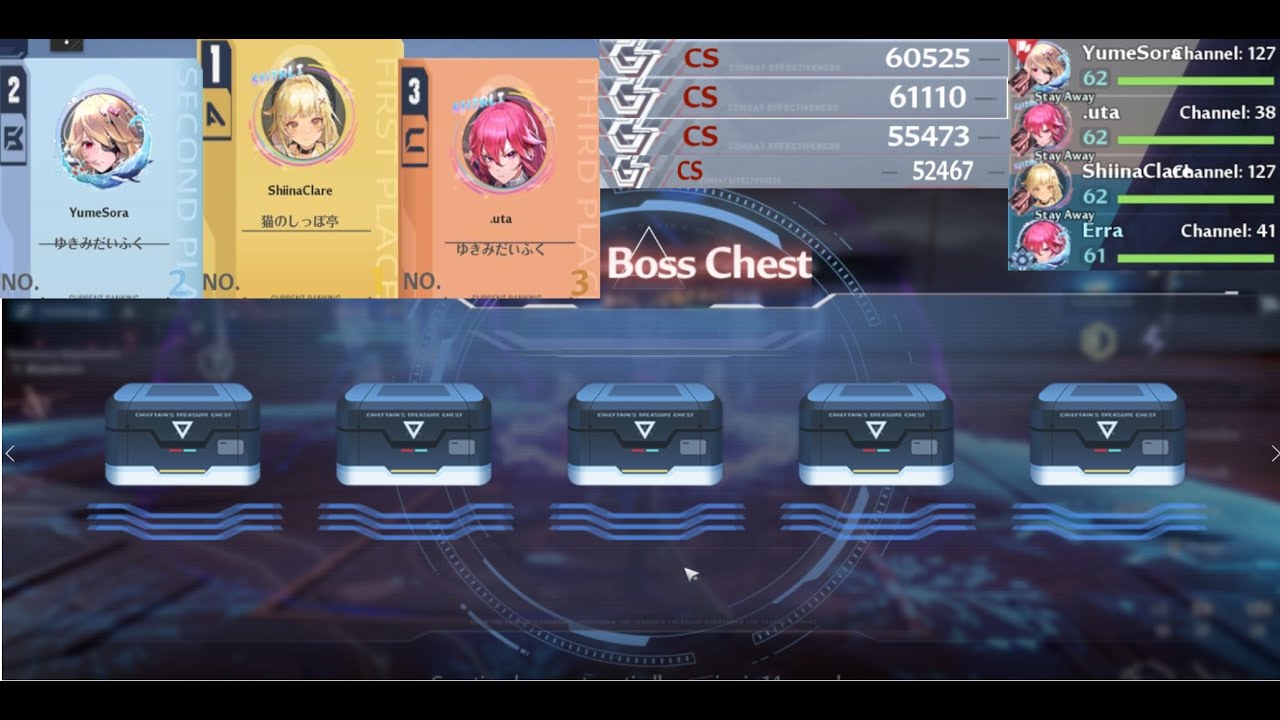 Clearing Frontier Clash Hard with Top 3 Players - All 5 Bosses with 0 ...