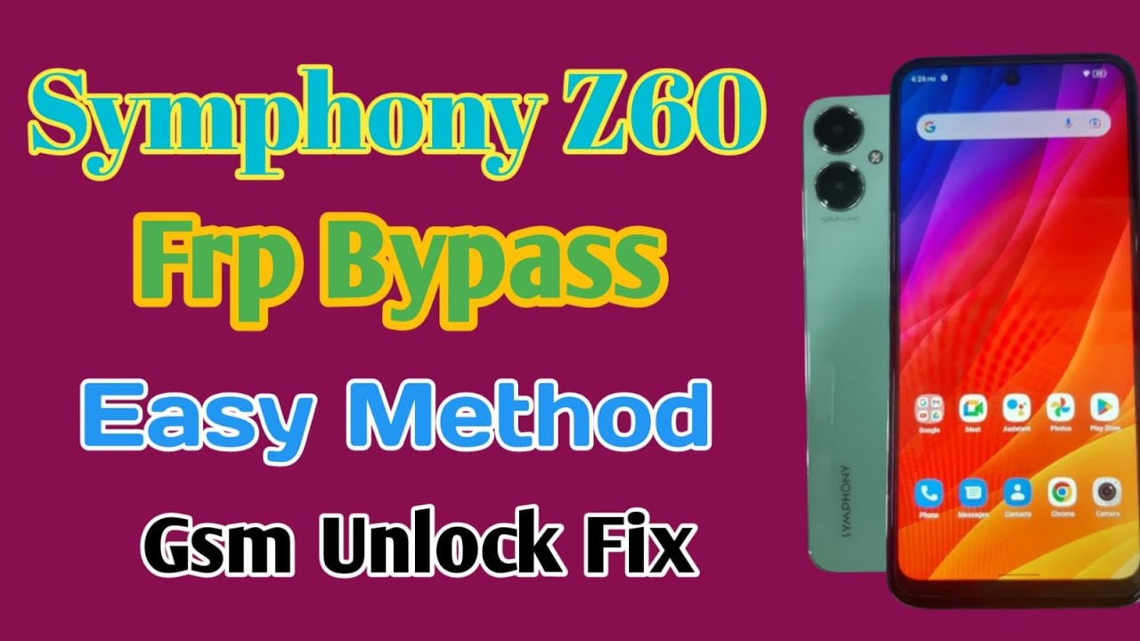 Symphony Z60 Frp Bypass By Unlock Tool 2024 - YouTube