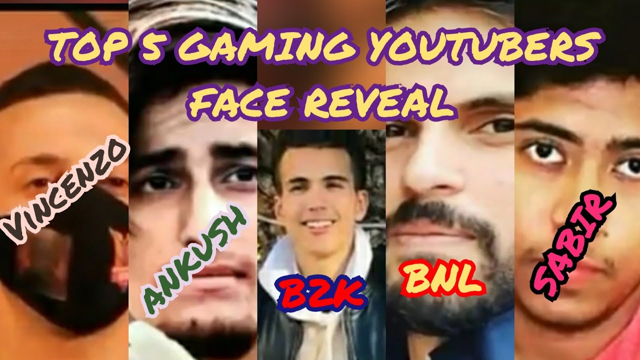 TOP 5 GAMING YOUTUBERS FACE REVEAL //FREE FIRE //GAMING - YouTube