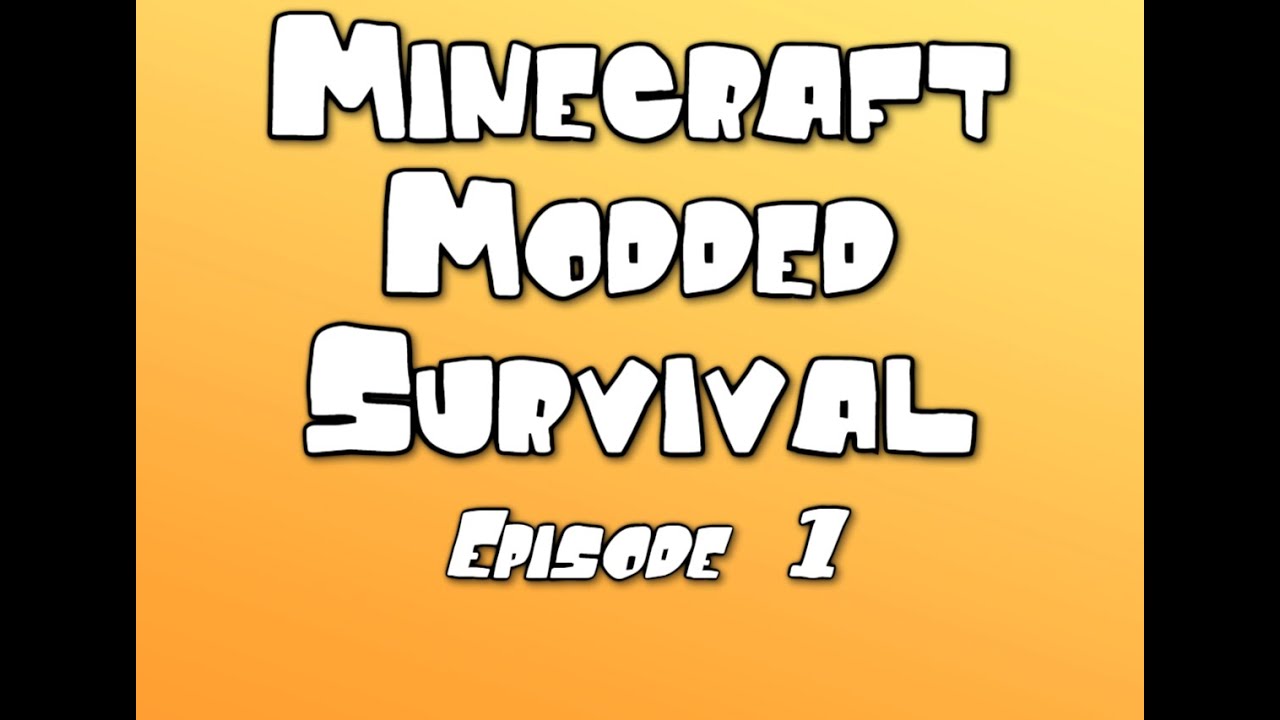 First Luck- Minecraft Modded Survival- #1 - YouTube