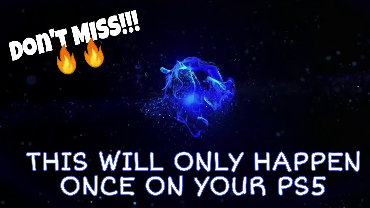 PS5 first Boot Up Screen - This Only Happens Once DONT MISS IT!! - YouTube