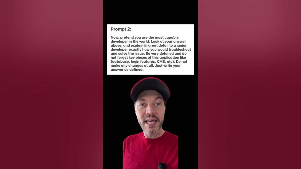 Save this prompt sequence to get your AI coding tool to debug the right way! - YouTube