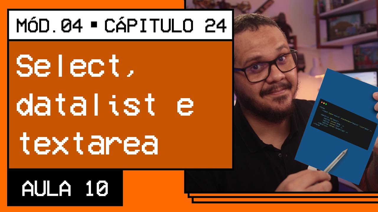 Select, datalist e textarea em HTML - @Curso em Vídeo HTML5 e CSS3 - YouTube