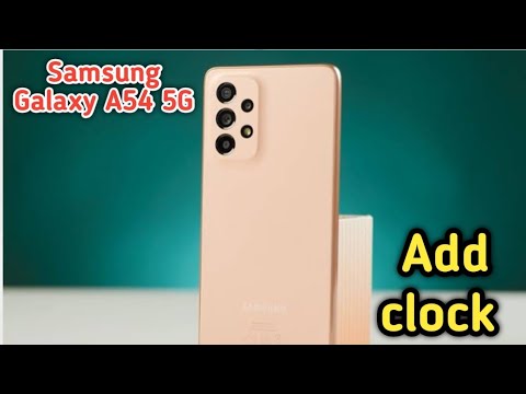 Clock Add On Home Screen In Samsung Galaxg A54 5G, How To Add Clock In ...