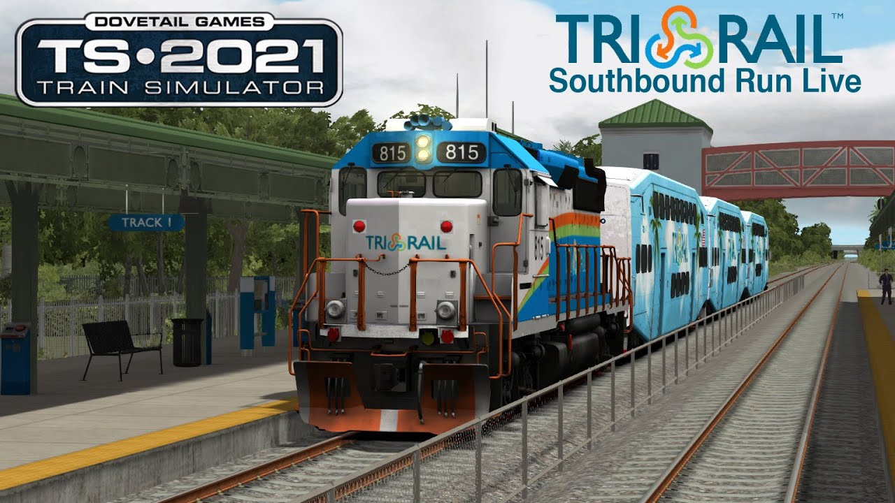 Train Simulator 2021 - Taking a Southbound Tri-Rail with TRCX # 815 To Miami! - YouTube