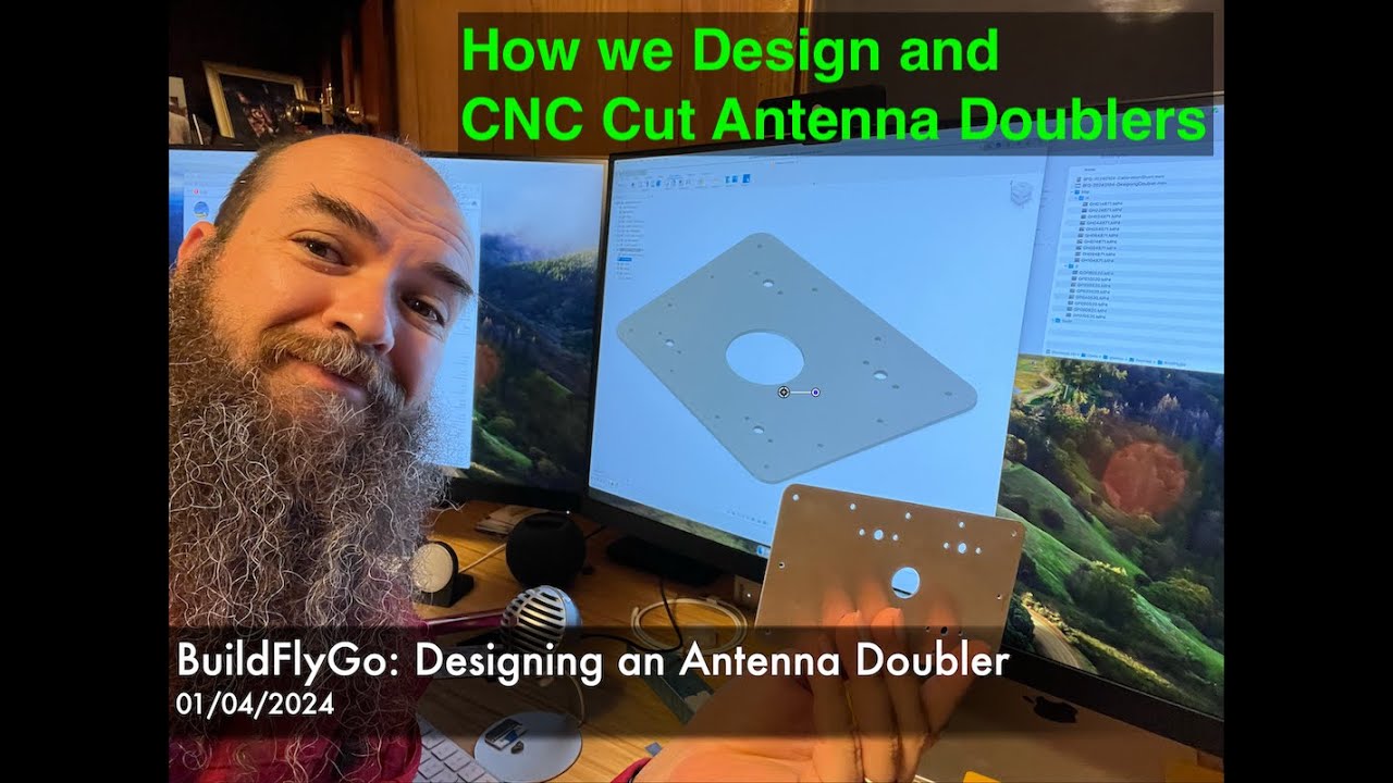 BuildFlyGo - Designing an Antenna Doubler for CNC Cutting - YouTube