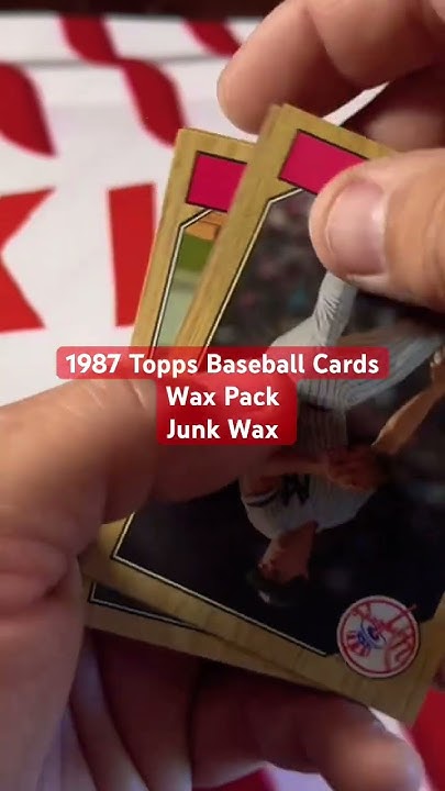 1987 Topps Baseball Cards Wax Pack Junk Wax Baseball Cards # 