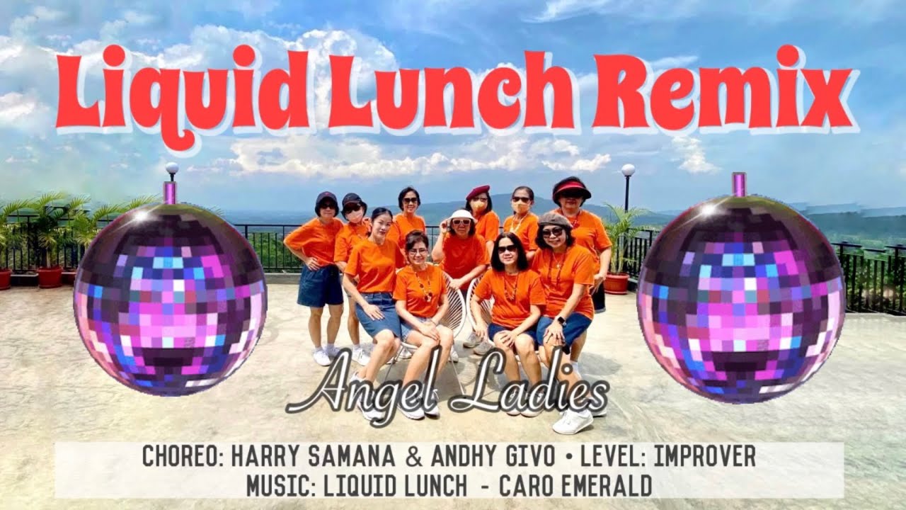 Liquid Lunch Remix - LINE DANCE by Angel Ladies - YouTube