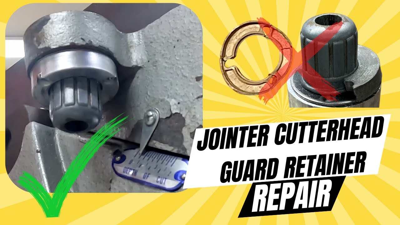 Jointer Cutterhead Guard Retainer Repair #lathe #jointer - YouTube