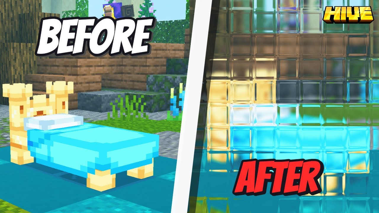 Hive BEDWARS but if I die my pixels change - YouTube