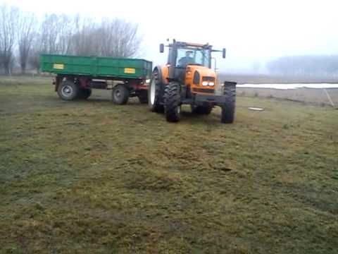 Renault Ares 826 rz & przyczepa - YouTube