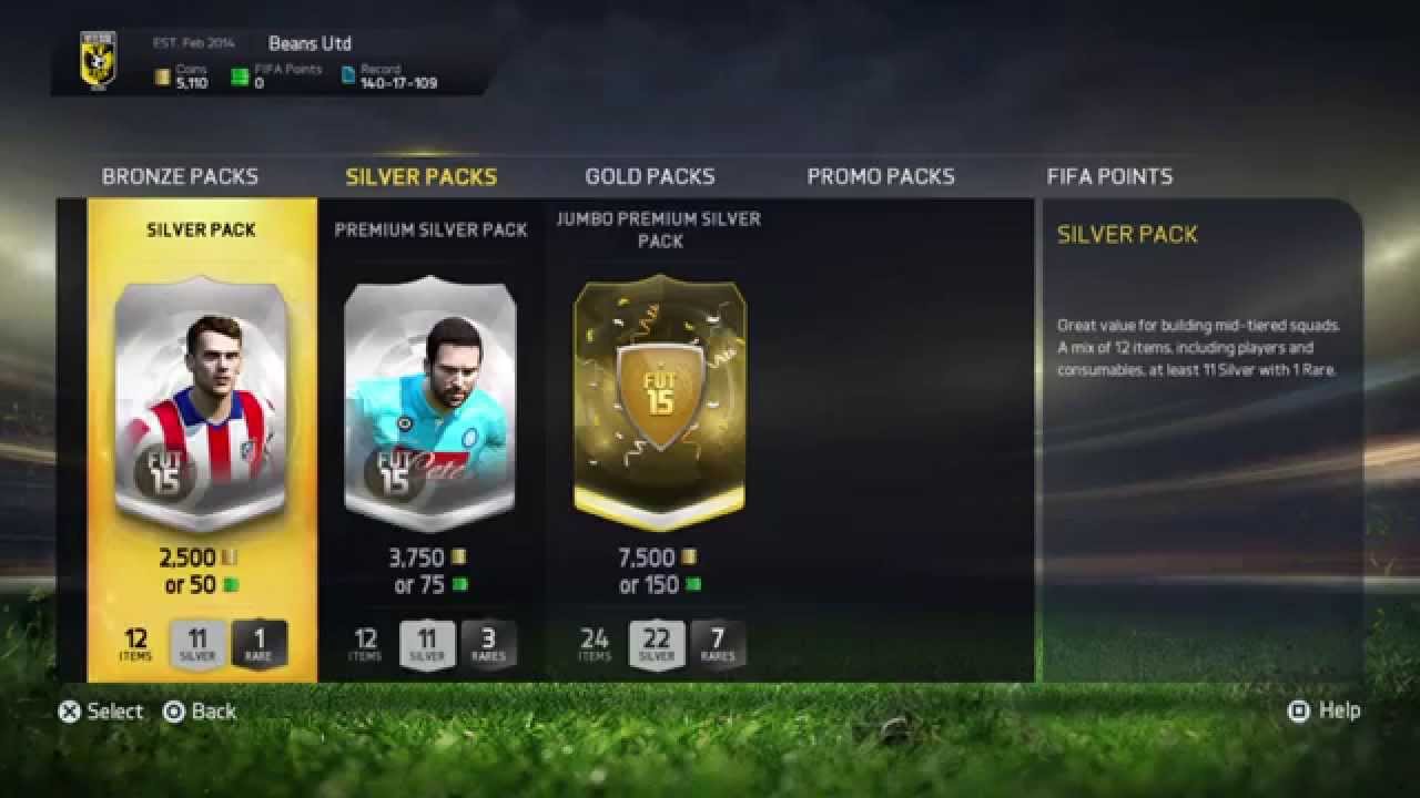 FIFA 15 Ultimate Team Packs ~ Whack Packs - YouTube