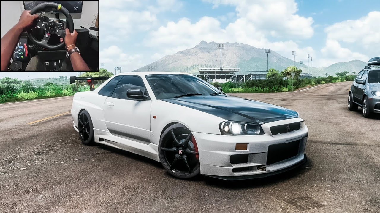 800HP Nissan Skyline R34 GTR - Forza Horizon 5 | Logitech G920 - YouTube