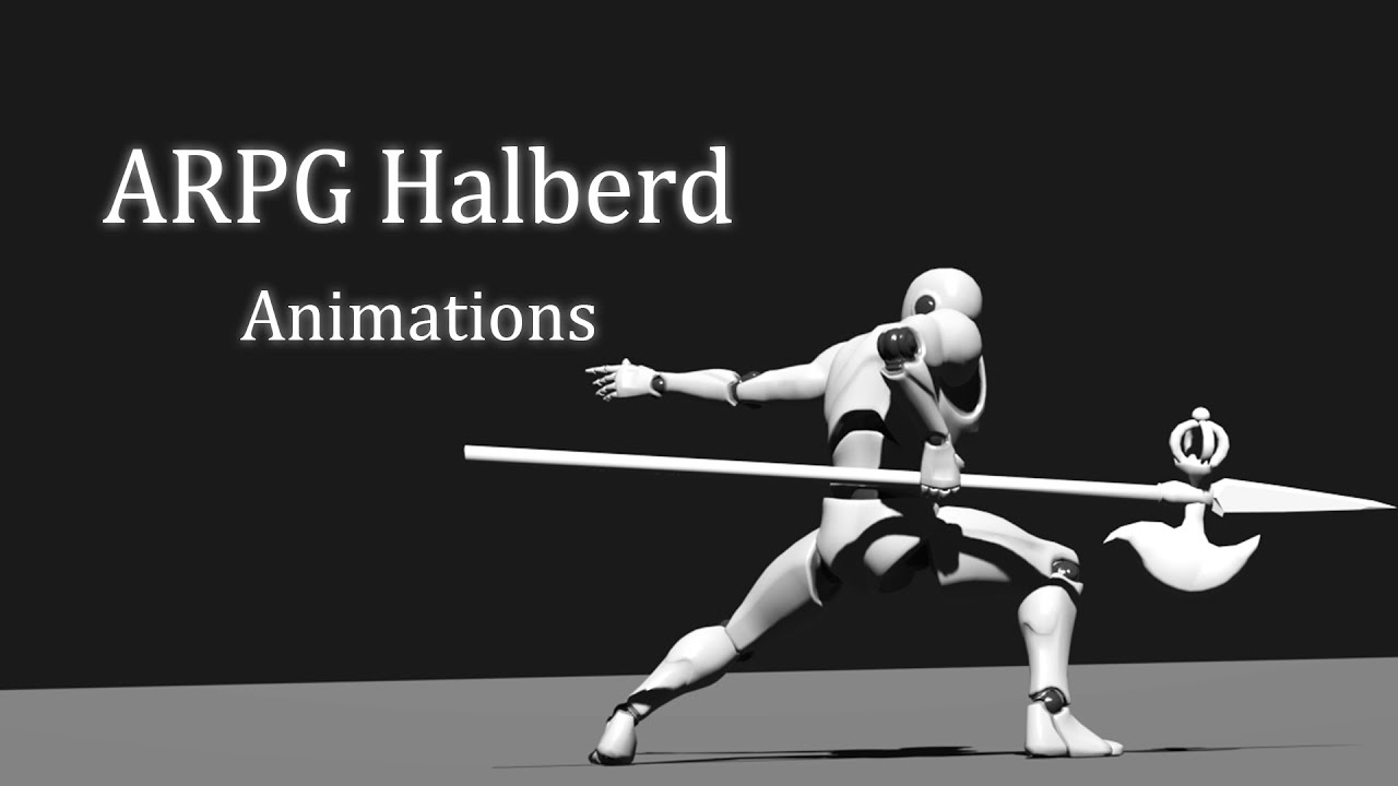ARPG Halberd Animations | UE - YouTube