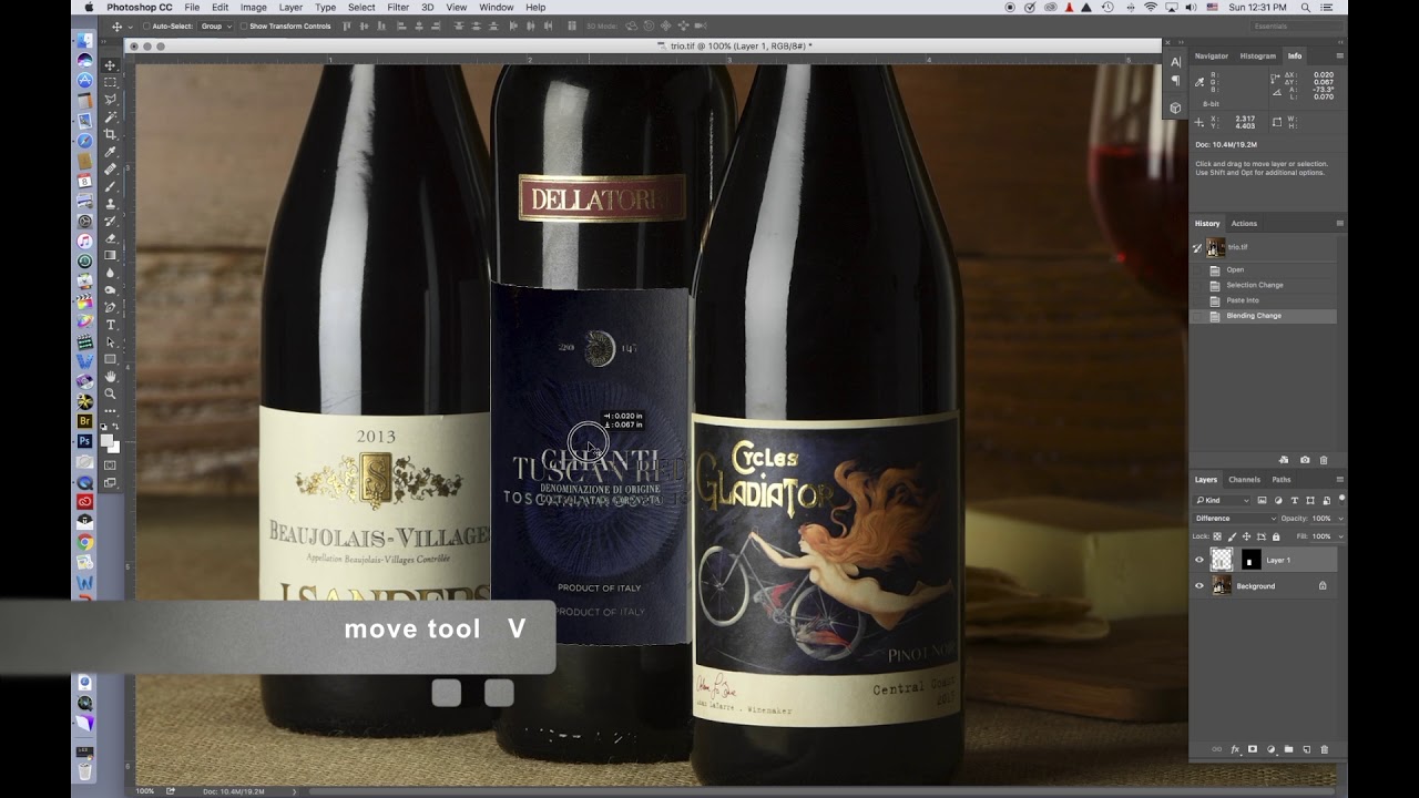 Photoshop Tutorial 2 Difference Blending Mode - YouTube