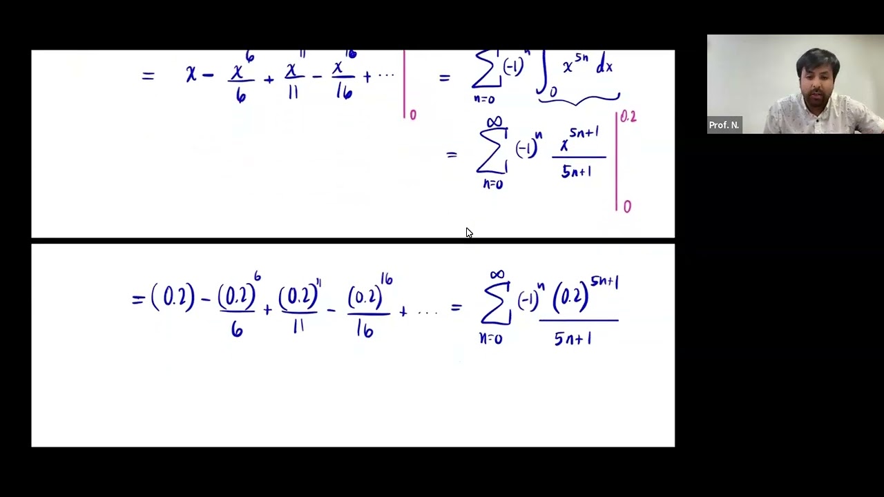 Alternating Series Estimation Theorem with an Integration Example - YouTube