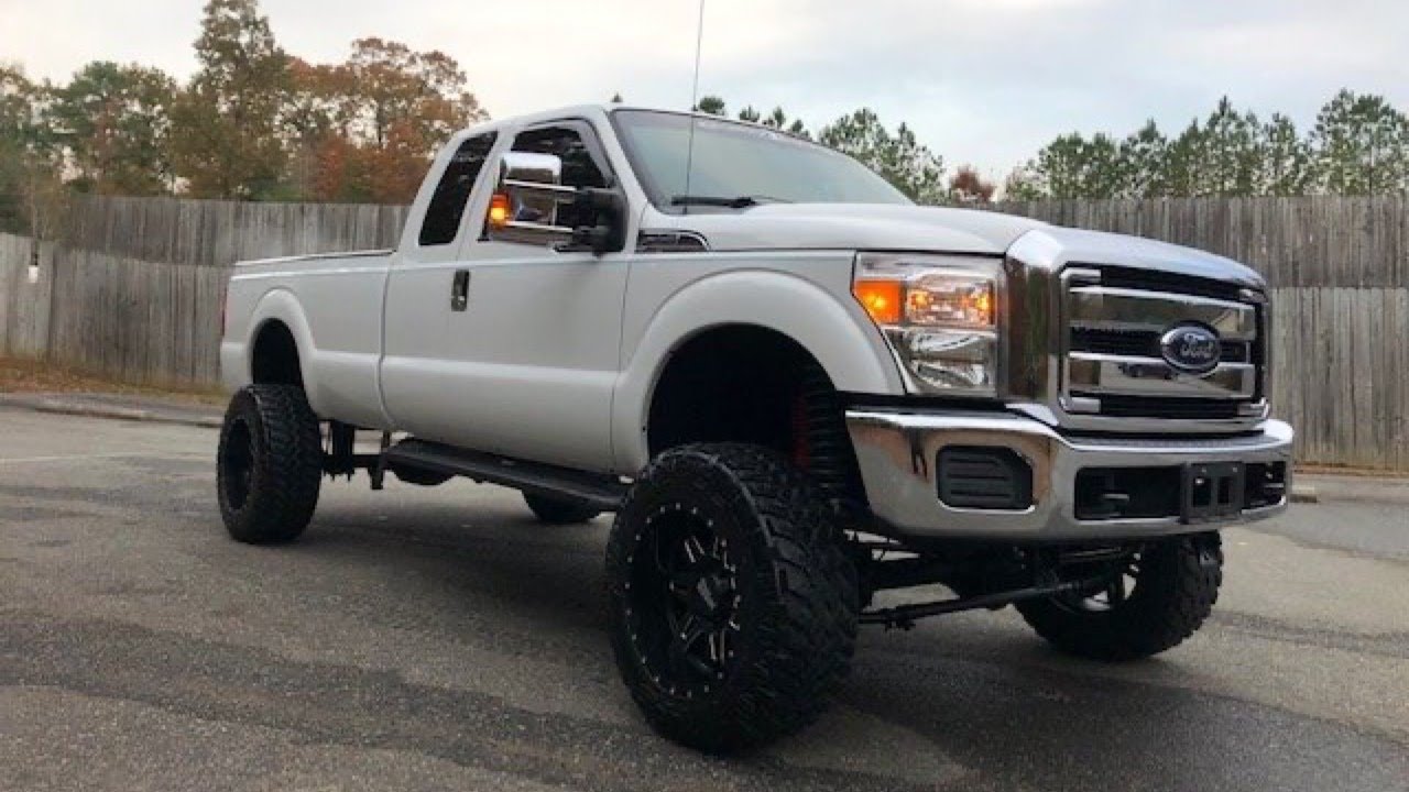 2012 Ford F-250 4X4 Lifted 6 Inch Suspension Lift Low Mileage Pick Up ...