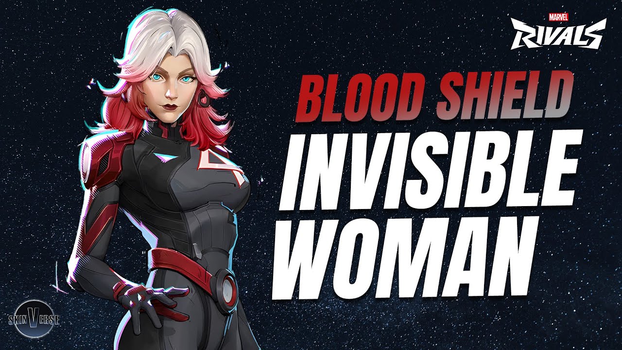 Blood Shield Invisible Woman Skin In-Game Spotlight 4K - Marvel Rivals ...